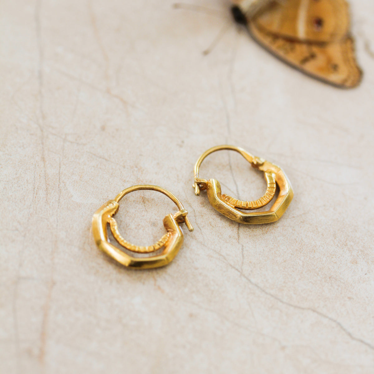 Chingkakawayan Ivatan Gold Hoop Earrings – AMAMI Filipino Jewelry
